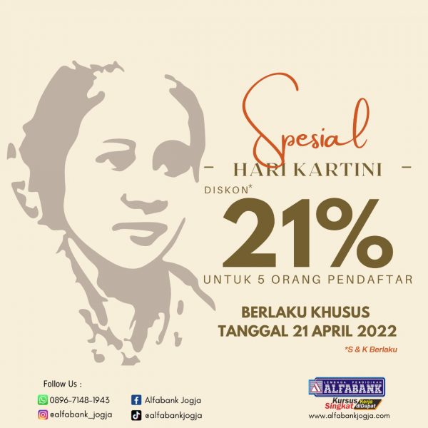 Promo Kelas Hari Kartini 2022 - Alfabank Yogyakarta